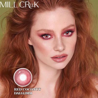China MILLCREEK COCONUT Milk  Series Contact Lenses 3-tone 14.5mm Colored Contact Lens Yearly Disposable  Big Eye Comfortable for sale