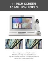 China ABS PC 15 Inch HD Screen 200X Camera USB Digital Hair And Skin Analyzer for sale