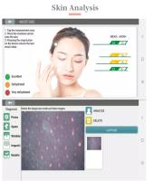 China 200X HD Camera Analysis Skin Moisture Skin Care Analyzer Portable OEM for sale