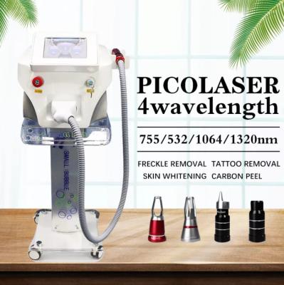 China Tattoo Removal Picosecond Laser Machine 755nm 1064nm 1320nm for sale