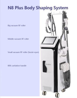 China 5 Handles S Shape 80K Cavitation Handle Machine Vela Body Shaping Contouring for sale