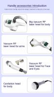 China 5 Handles S Shape 80K Cavitation Handle Machine Vela Body Shaping Contouring for sale