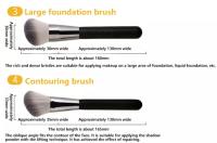 China Custom Logo 14 Pcs Wood Handle Synthetic Hair Makeup Brush OEM for sale