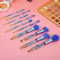 China 10 Pieces 16.5cm Synthetic Fiber Face Makeup Brushes OPP Bag for sale