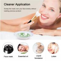 China ROHS Flat Top Foundation Face Makeup Brushes With Measuring Cup for sale