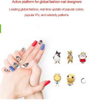 China 3D Intelligent Mobile Nail Painting Salon Beauty Machine 48W for sale