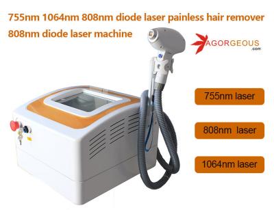 China Vertical 755nm 808nm 1064nm Diode Laser Hair Removal Machine ISO9001 for sale