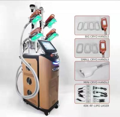China 40k Cavitation RF 4 Handle Cryo Lipo Slimming Machine OEM ODM for sale
