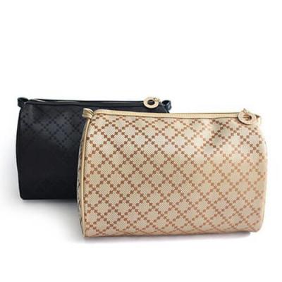 China Square Nylon Two Compartment Makeup Bag / Custom Cosmetic Bags 18*7*12 cm for sale