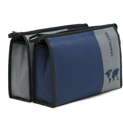 China Promotional Polyester Cosmetic Wash Bags For Men 23*18*7 cm SGS for sale