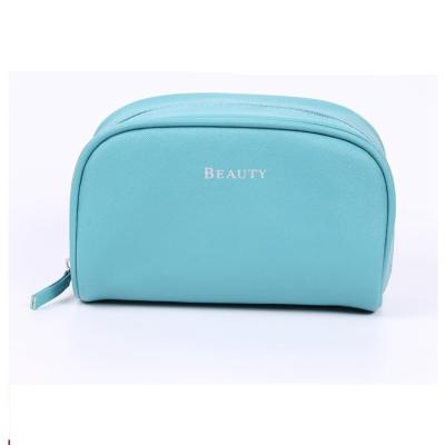 China Small Durable PU Leather Plain Travel Cosmetic Bags OEM 16*9*5 cm for sale