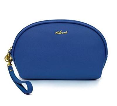 China Waterproof PU Zipper Custom Cosmetic Bags , Large Makeup Brush Holder Bag For Ladies for sale