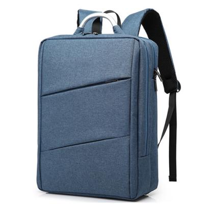 China Polyester Mens Laptop Custom Logo Backpacks Double Shoulder Silk Screen for sale