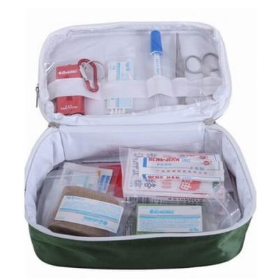 China Custom Canvas Medical First Aid Kit Bag Small Size Durable For Family for sale