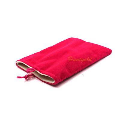 China 7 Inch Flannelette Lint Storage Bags For Mobile Phone / Power Bank for sale
