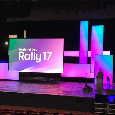 China P4.81 P3 P2.064 Rental Indoor LED Display Screen Cabinet 1R1G1B for sale