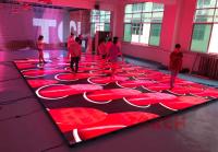 China Commercial Interactive LED Screen Floor Tiles 1R1G1B P4.81 P2.064 for sale