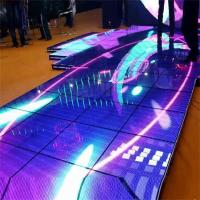 China Commercial Interactive LED Screen Floor Tiles 1R1G1B P4.81 P2.064 for sale