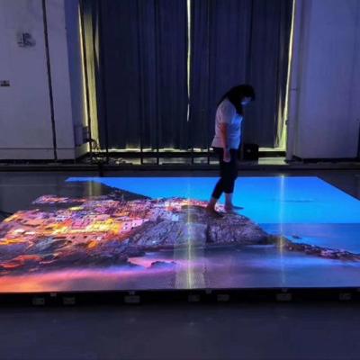 China 4.81mm LED Screen Floor Tiles SMD 2121 LED Display Tiles EMC for sale