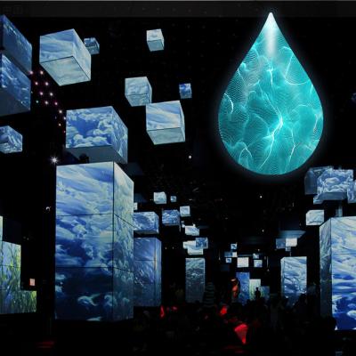 China RGB Creative LED Display Screen P4.81 P1.875 Led Advertising Screen FCC for sale