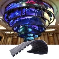 China EDA High Resolution Curved LED Screen Colorful Soft 1R1G1B RoHS for sale