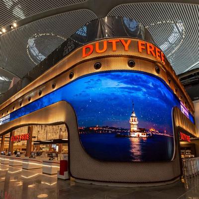 China SMD2121 Flexible LED Video Wall P3.91 3.91mm LED Display Pixels for sale
