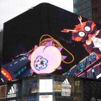 China Shockproof Commercial Advertising 3D Outdoor Screen SMD2020 P2.064 for sale