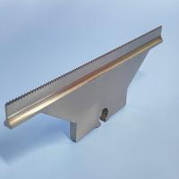 China Long Straight Grinding Steel Food Paper Cutting Knife Plastic Film Packaging Serrated Blade For Sealing Machine for sale