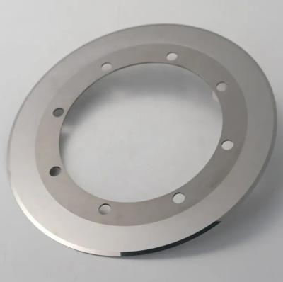 China Carbide Corrugated Box Cutting Creasing Circular Slitting Knife Blades For Cardboard Slitting Machine Disc for sale