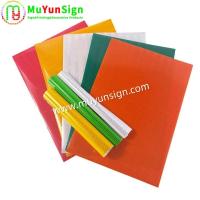 China PVC Solvent Print Safety Label Reflective Sheeting Environmental Protection for sale