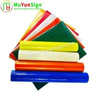 China Self Adhesive Inkjet Printing PVC Reflective Film Seamless 1.22×50 Meter For Signs for sale