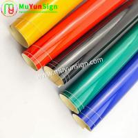 China Sign Making Reflective Vinyl Rolls Green Red Black Yellow White Orange Acrylic Surface for sale