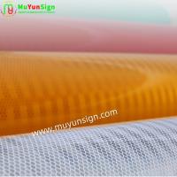 China Outdoor Self Adhesive Vinyl Reflective Sheeting Commercial Honeycomb Surface for sale