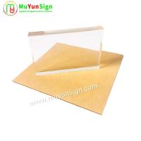 China Advertisement Board Clear Acrylic Sheet Craft Paper Cover Weather Resistant for sale