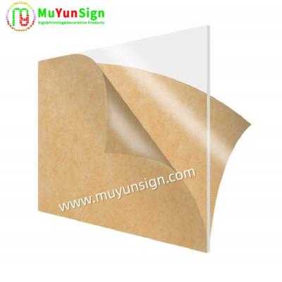 China Sign Transparent Acrylic Sheet UV Resistant Craft Paper Cover for sale