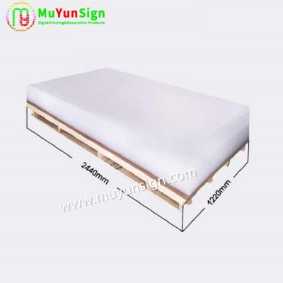China White Solid Acrylic Sheet Pmma Panel Gloss Or Matt Surface PE Film Covering for sale