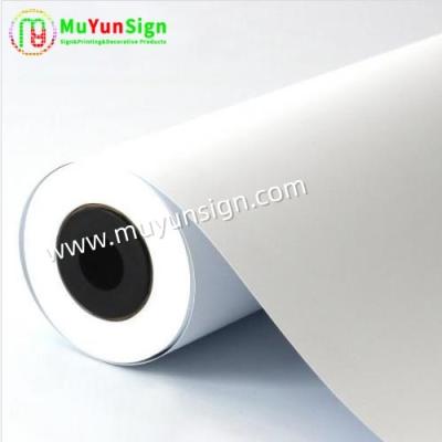 China Glossy White Adhesive PVC Vinyl Film Digital Printing Vehicle Advertising for sale