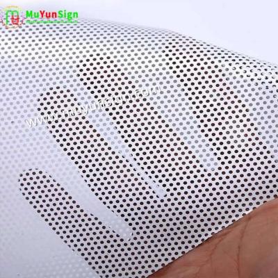China Long Durability One Way Vision Film Graphics Printing Self Adhesive Vinyl Window Film for sale