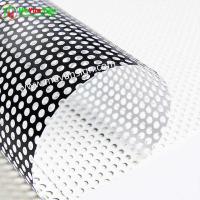 China One Way Privacy Window Screen Mesh Printable Adhesive Vinyl Easy Cutting For Shopping Advertising for sale