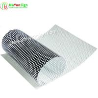 China Window Screen One Way Vision Film Privacy Advertising PVC Film Screen Mesh for sale