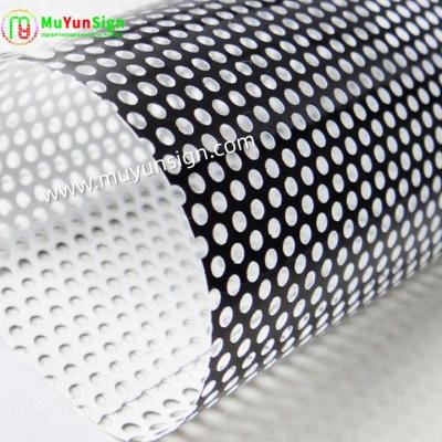 China Outside Perforated Vinyl Window Film Privacy Protection Self Adhesive Graphics Printing for sale
