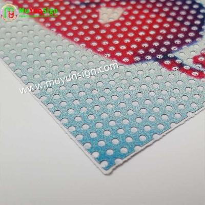 China PVC One Way Vision Film Self Adhesive Privacy Mesh For High Impact Advertising for sale