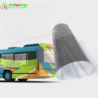 China Vehicle Window One Way Vision Car Wrapping Vinyl Privacy Protection Glass Wrapping for sale