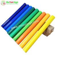 China Advertising Color Cutting Vinyl Glossy / Matte Surface PVC Film Precision Cut Edges for sale