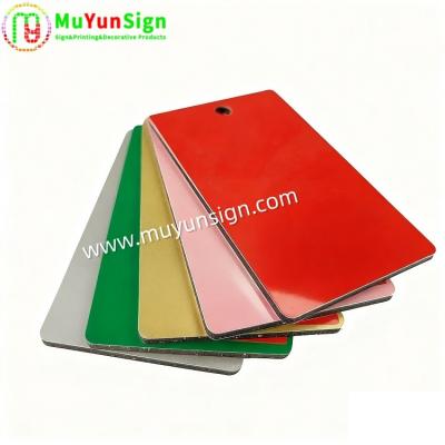 China Lightweight ACP Aluminum Sheet Panel 3mm For Furniture / Ceiling Panels for sale