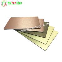China Brushed Satin Aluminum Composite Panel Metal Surface 4mm for sale