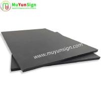 China Matte Black Paper Foam Board Lightweight Rigid KT Sheet For Framing / Mounting for sale