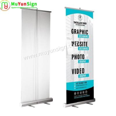 China Aluminum Base Roll Up Stand Large Format Printing Banner Stands for sale