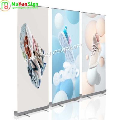 China Roll Up Advertising Display Stand Removable Minute Set Up Fast Trade Show Display for sale