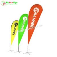 China Outdoor Advertising Tear Drop Banner Stand For Beach Flag for sale